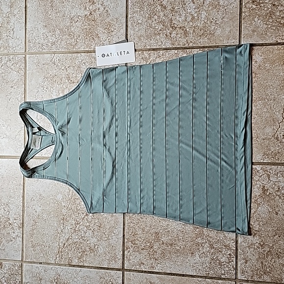 Athleta | Tops | Athleta Stripe Mesh High Neck Chi Tank | Poshmark